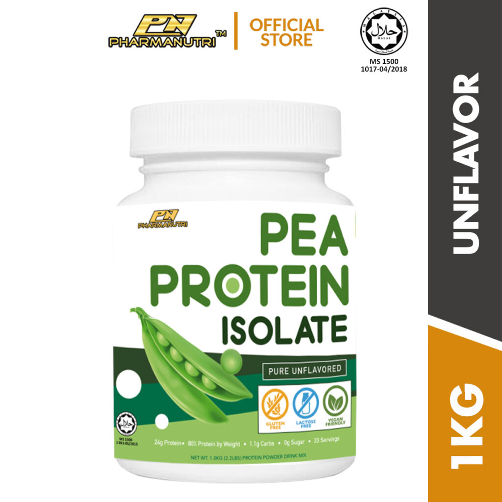Pea Protein Isolate 1kg (Unflavor) - pharmanutri